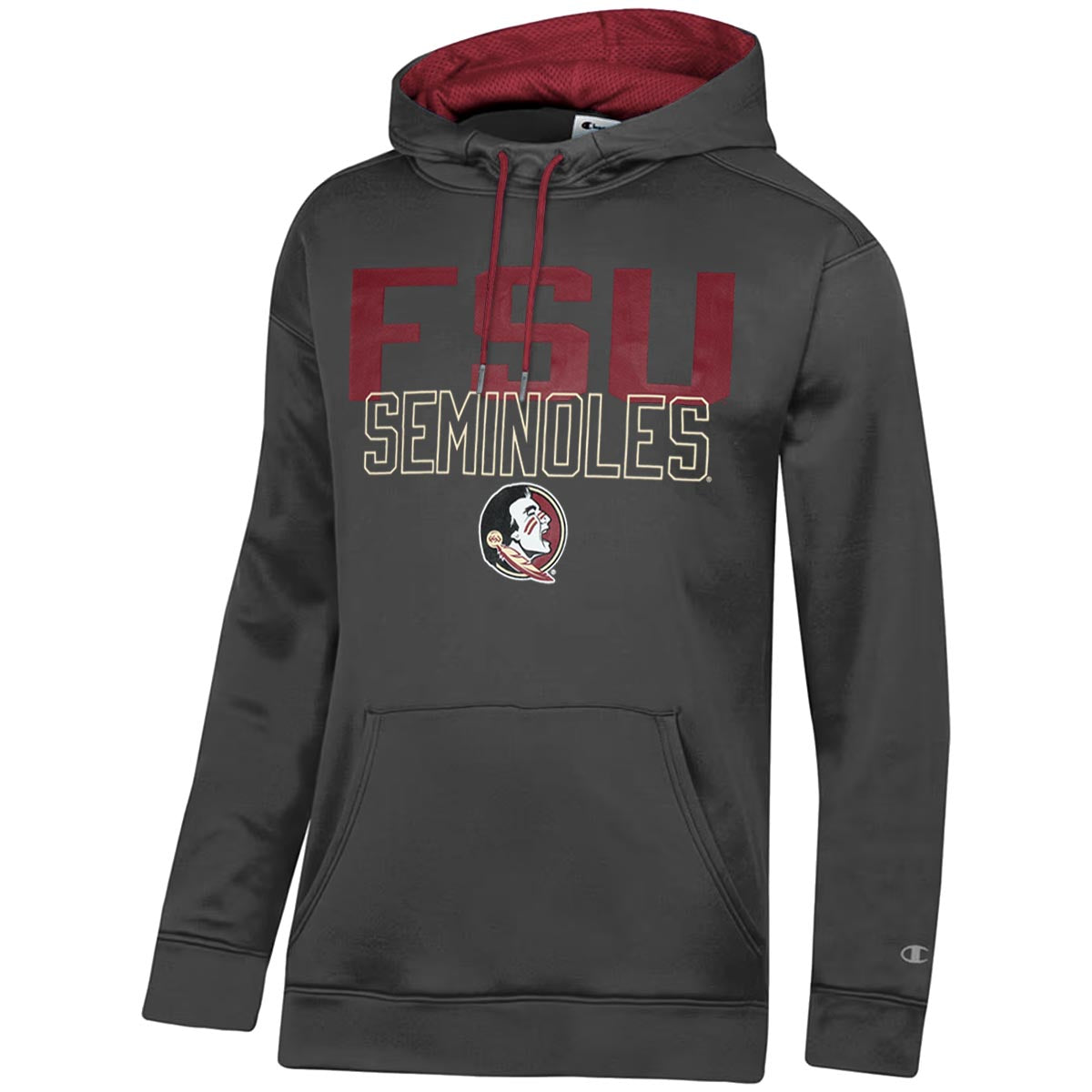 Champion Men's FSU Seminoles/Seminole Logo Performance Hood - Gunsmoke ...