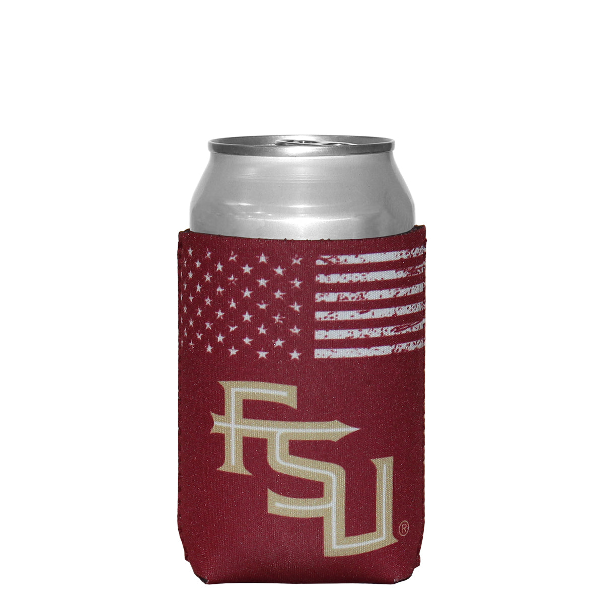 Sewing Concepts Stacked FSU Flag Design Can Cooler - Garnet – Garnet & Gold