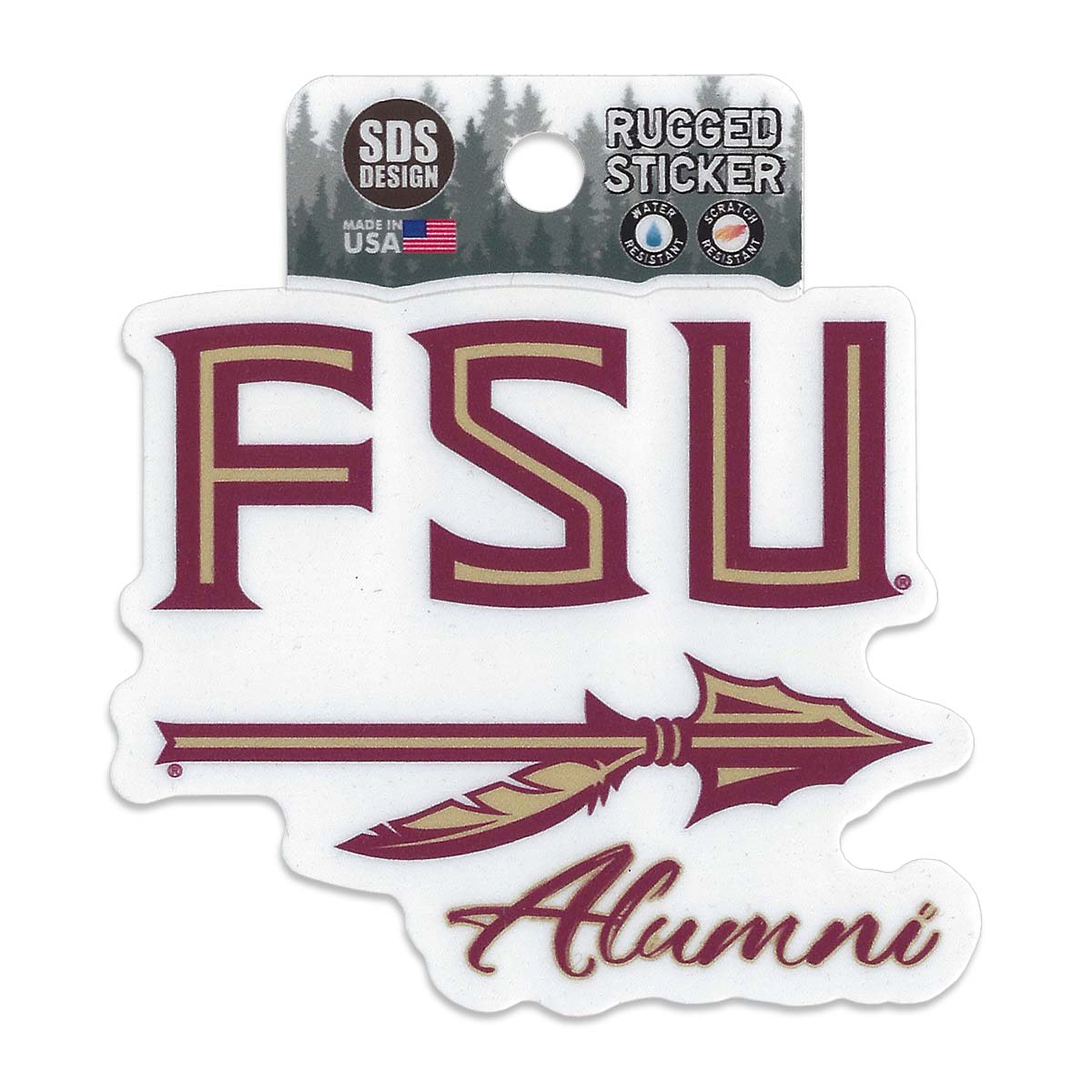 SDS FSU Spear Alumni Decal – Garnet & Gold
