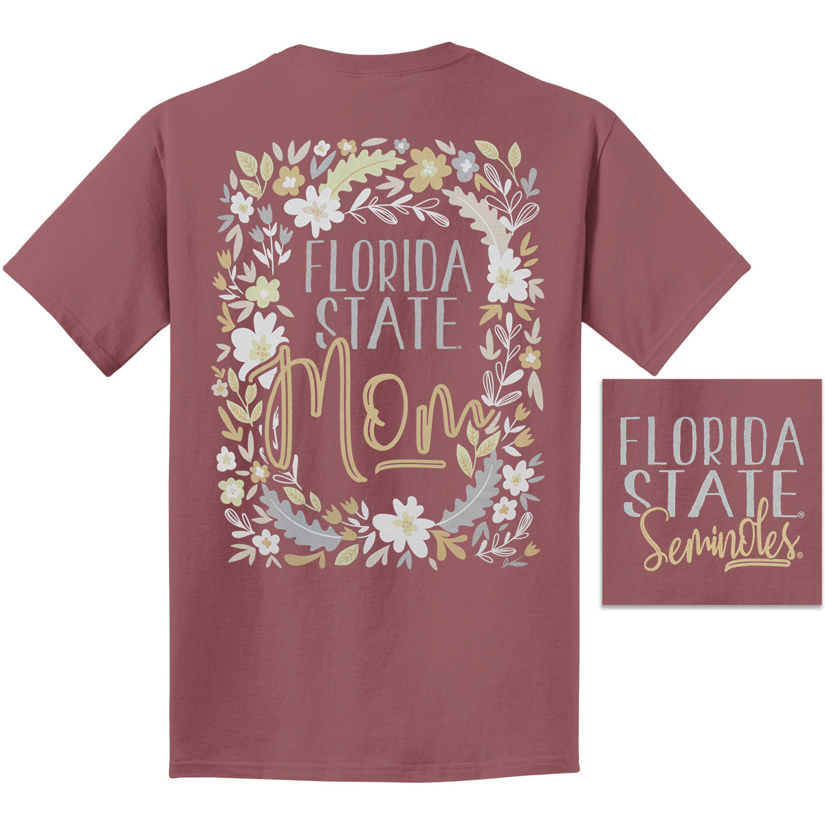 Image One Comfort Colors Women's Florida State Seminoles Mom Design Sh ...