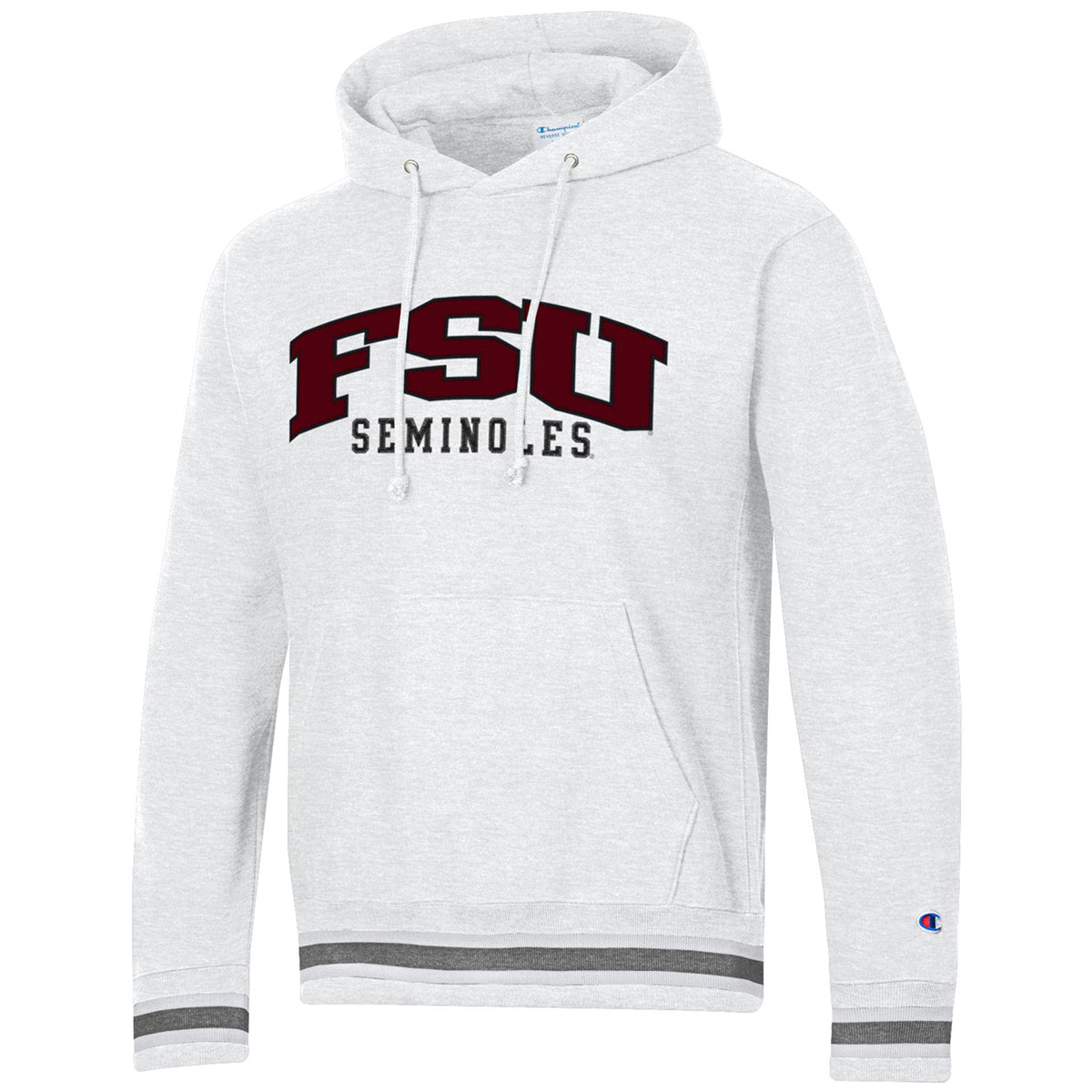 Champion Adult/Unisex FSU Seminoles Reverse Weave Hood - Silver Grey ...
