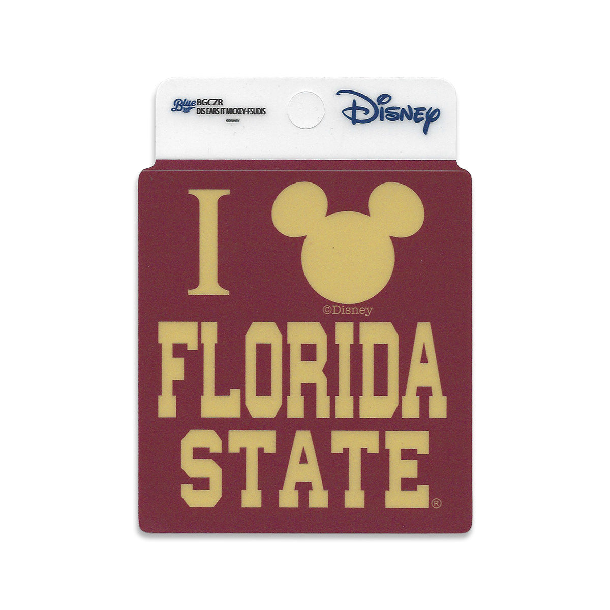 Blue 84 Florida State Mickey Ears Decal – Garnet & Gold