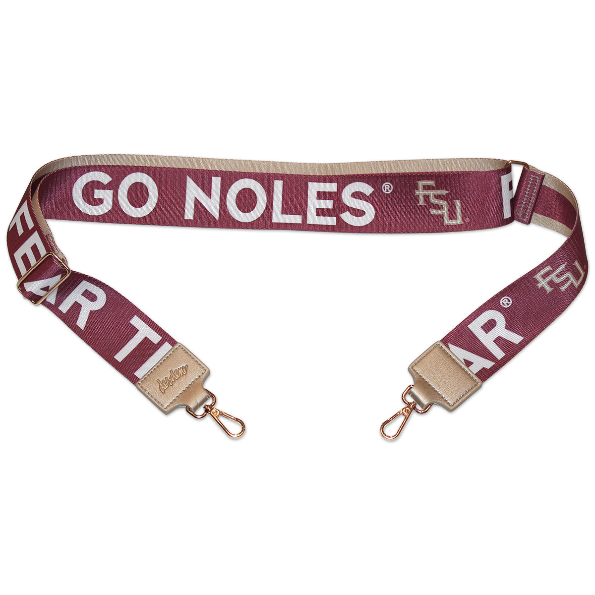 Desden Stacked FSU Fear The Spear/Florida State Design 2" Wide Purse S ...