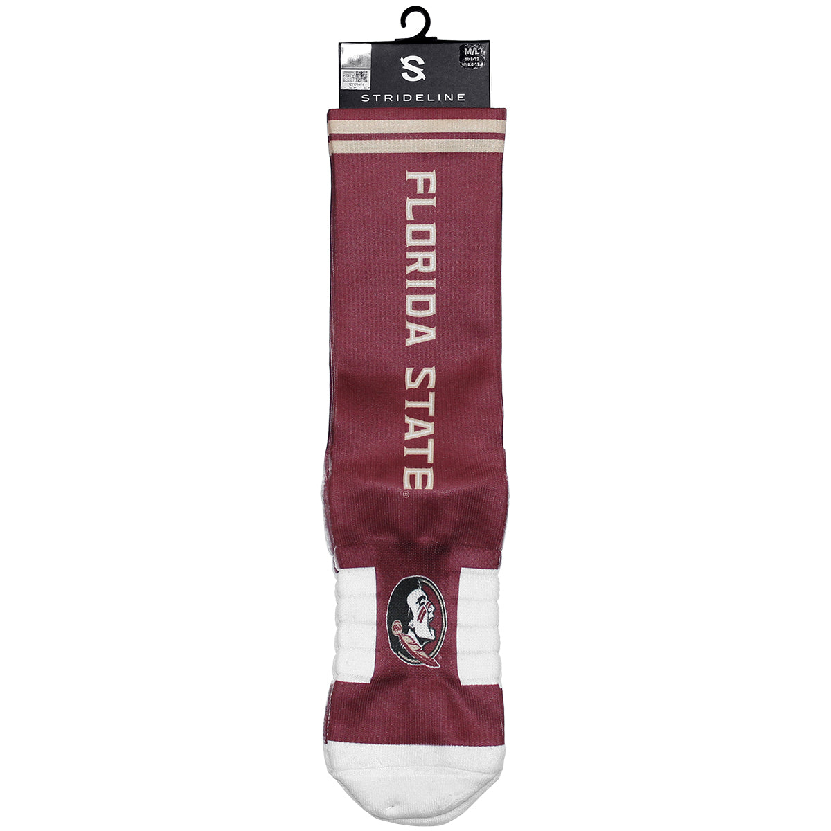 Strideline Florida State Design Premium Sublimated Sock - Garnet/White ...