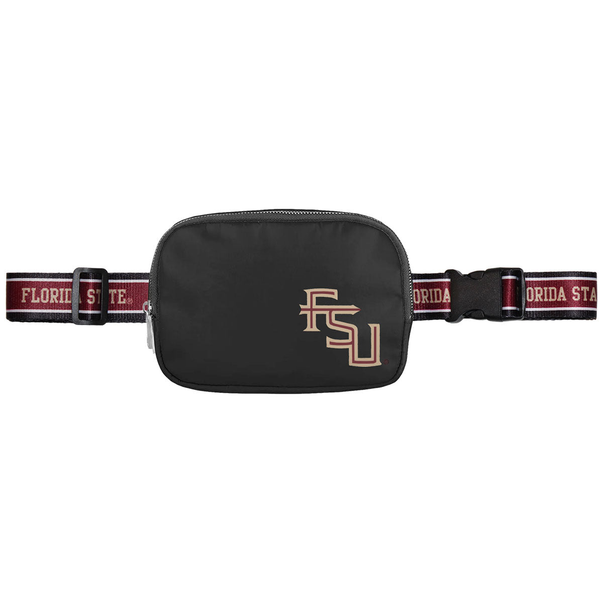 Forever Collectibles Stacked FSU Crossbody Belt Bag - Black – Garnet & Gold