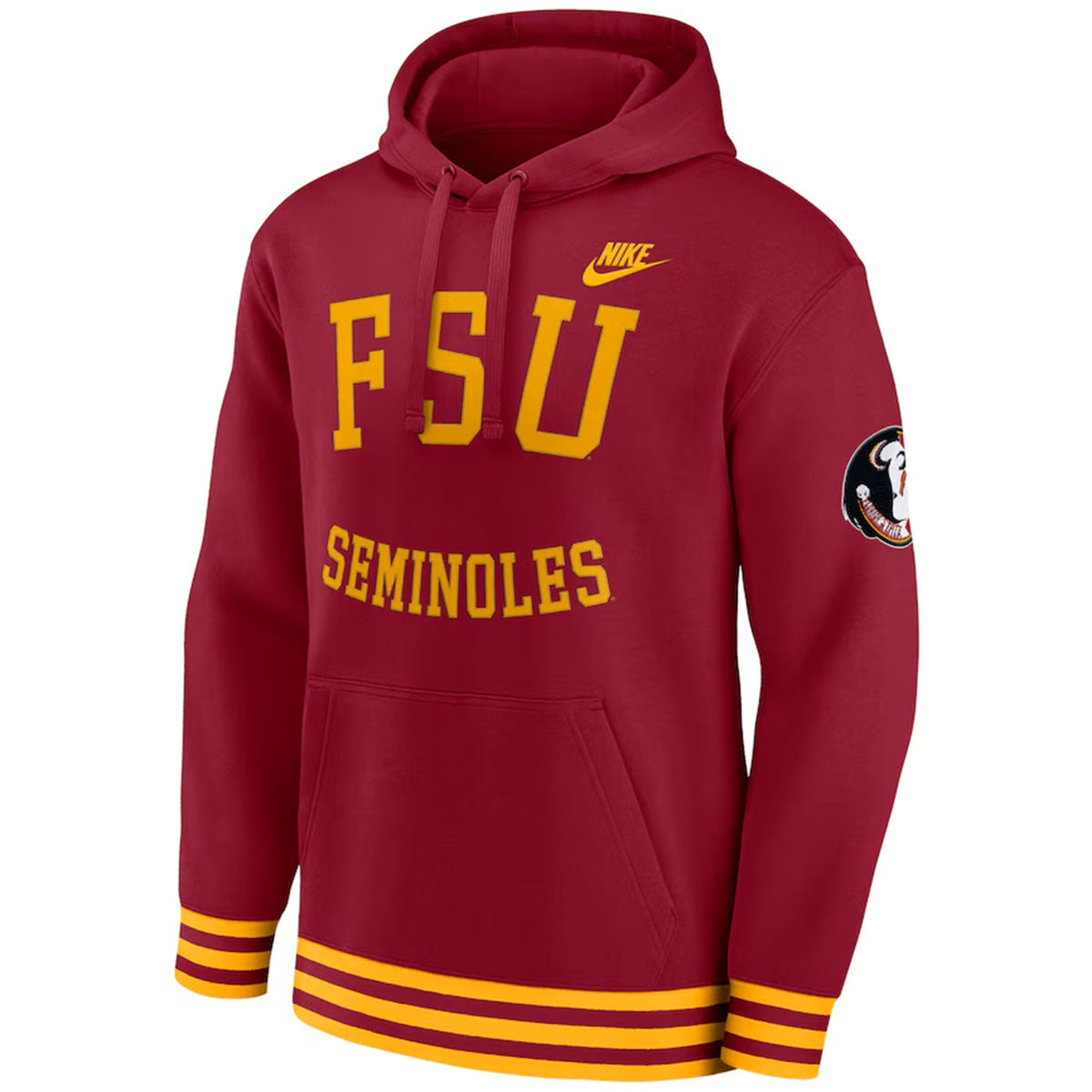 Nike Men's Vault FSU Seminoles/Seminole Logo Legacy Retro Hood - Crims ...