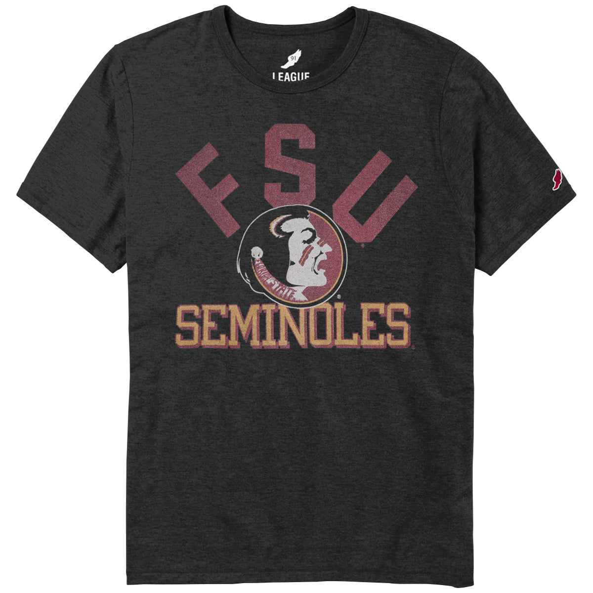 League Men's Vault FSU Seminoles/Seminole Logo Short Sleeve T-shirt ...