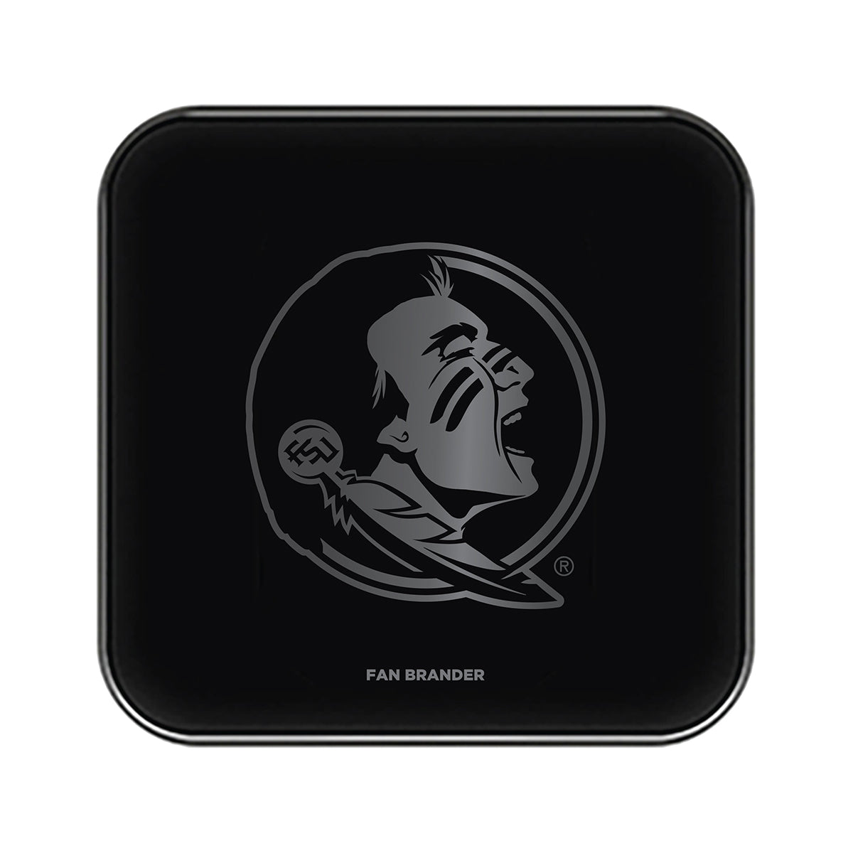 Seminole Logo Glass Universal Charging Base – Garnet & Gold